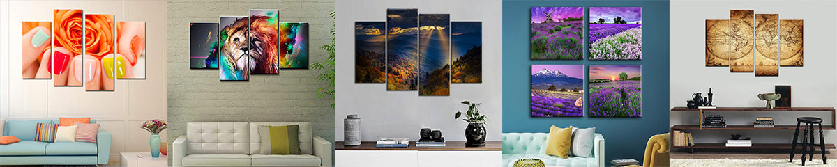 Four Piece Canvas Set - 4 Piece Canvas Personalised – Personalised ...